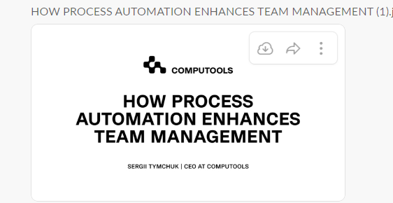 How Process Automation Enhances Team Management | Computools